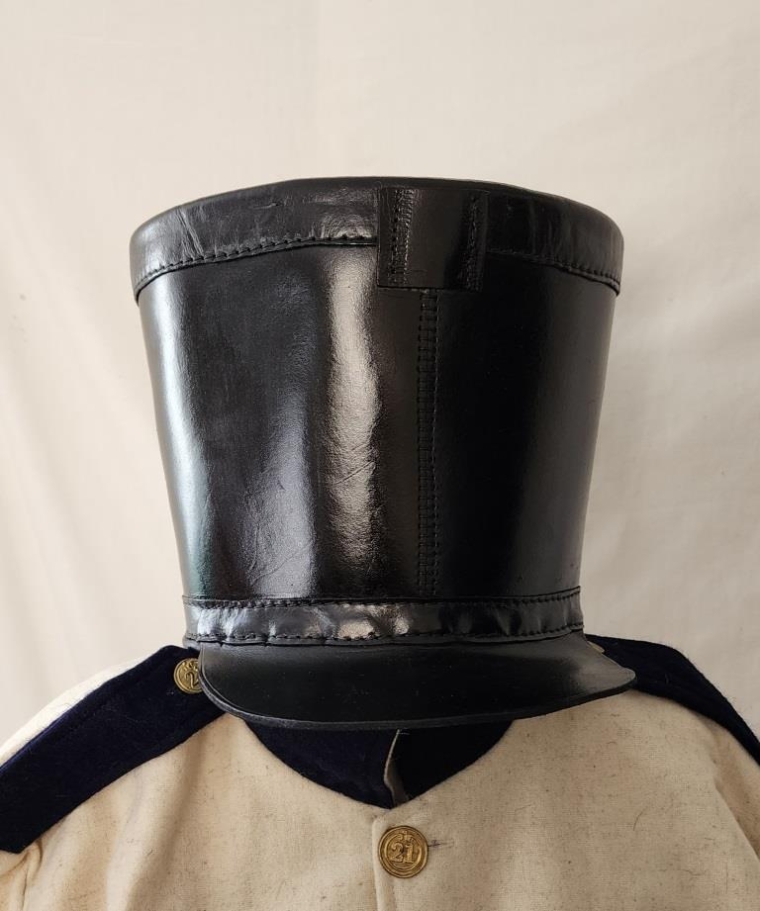 Leather Shako - Corps Sutler