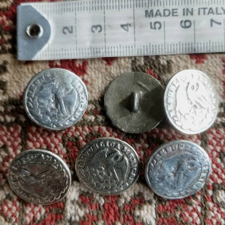 Solid Brass 6 Small Mexican Button - Corps Sutler