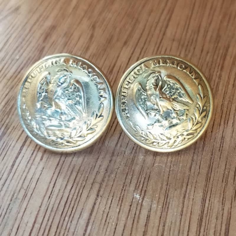 Two Piece Brass Mexican Buttons - Corps Sutler