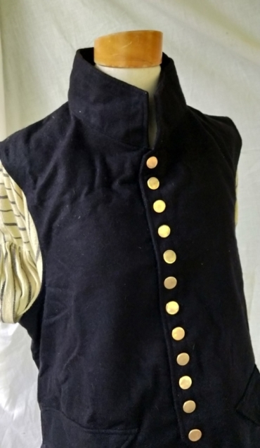 French Napoleonic Vest Dark Blue - Corps Sutler