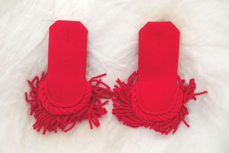 Napoleonic French Epaulettes (Pair) - RED - Corps Sutler