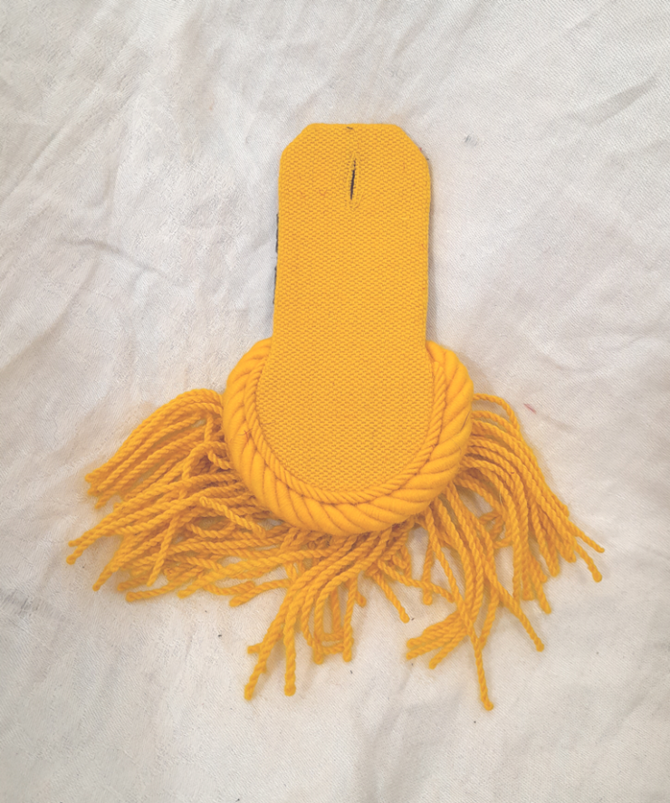 Napoleonic French Epaulettes (Pair) in YELLOW - Corps Sutler