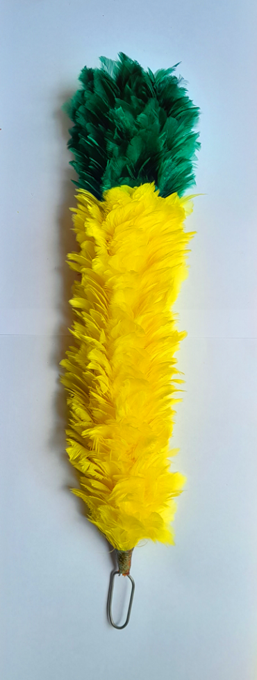 Napoleonic Plume - 12" Green and Yellow - Corps Sutler