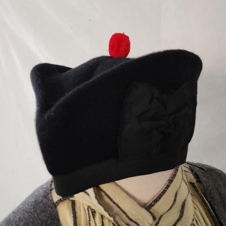 Scottish Black Wool Glengarry Cap - Corps Sutler
