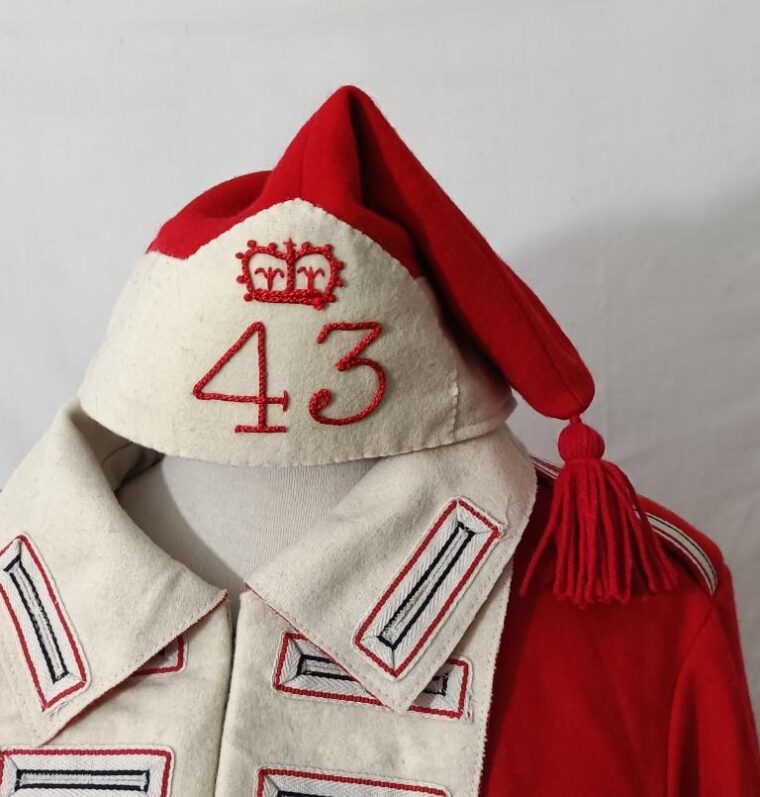 43rd Regiment of foot forage cap Rev war - Corps Sutler