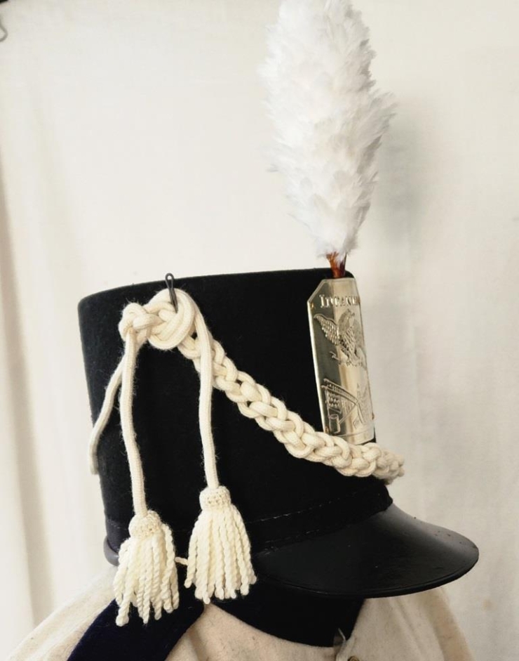 US War of 1812 - US Shako 1810- complete - wool felt - Corps Sutler